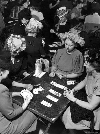 'Ladies Playing Bridge' Photographic Print - Nina Leen | Art.com