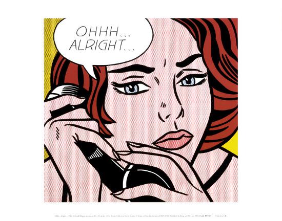 Ohhh...Alright..., 1964 Art Print by Roy Lichtenstein | Art.com