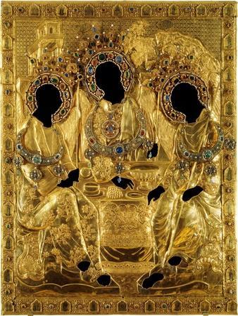 'Oklad Cover for the Holy Trinity icon by Andrei Rublev, 1600-1625 ...