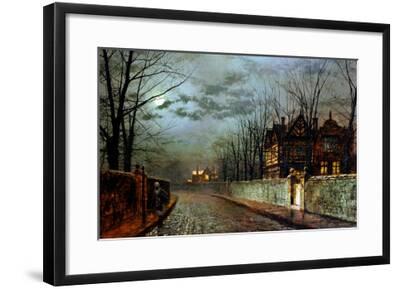 'Old English House, Moonlight After Rain, 1883' Giclee Print - John ...