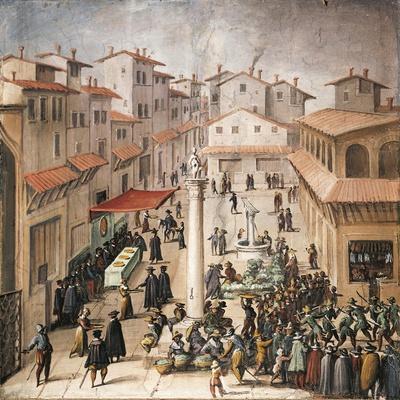Old Market, 16th Century Work, Preserved in Hall of Wardrobe, Palazzo ...