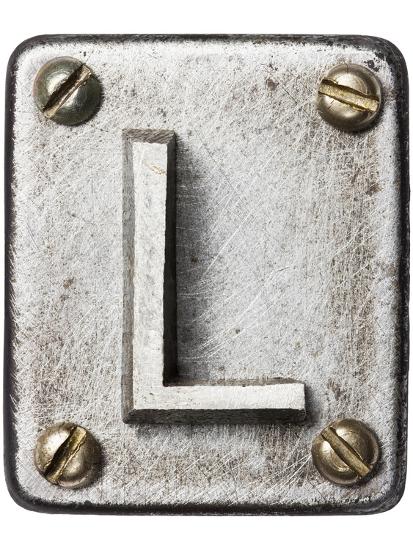 Old Metal Alphabet Letter L Art Print by donatas1205 | Art.com