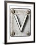 'Old Metal Alphabet Letter V' Art Print - donatas1205 | Art.com