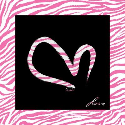 Hot Pink Heart Zebra Background