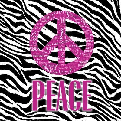 Zebra Peace Sign Wallpaper