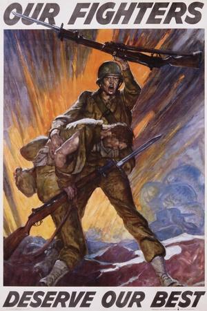 Our Fighters Deserve Our Best Poster Giclee Print | Art.com