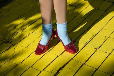 'Ruby slippers worn by Dorothy Gale, Wizard of Oz Park, Beech Mountain ...
