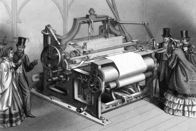 'Paper Printing Machine' Art Print | Art.com