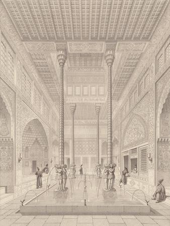 'Interior of the Tchar-Bach Palace, Isfahan, from 'Modern Monuments of ...