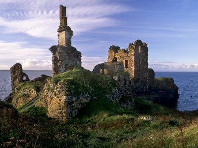 'Sinclair Castle Near Wick, Caithness, Scotland, United Kingdom, Europe ...