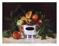 'Water Lily Bowl and Fruit' Stretched Canvas Print - Patrick Farrell ...