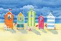 'Brighton Huts' Art Print - Paul Brent | Art.com