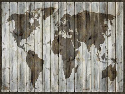 'Driftwood Map' Giclee Print - Paul Duncan | Art.com