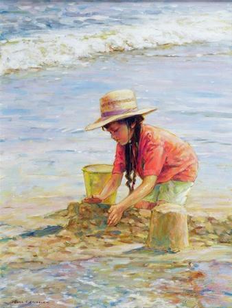 Building Sandcastles Giclee Print - Paul Gribble | Art.com