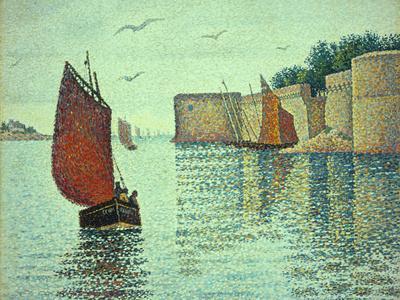 'Sardine Boat and the Old Town, Concarneau, 1891 by Signac' Giclee ...