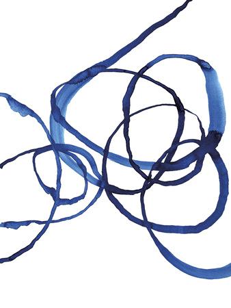 Quiet Blue - Loops Giclee Print - Paula Mills | Art.com