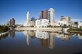 'Columbus, Ohio Skyline Reflected in the Scioto River. Columbus is the ...