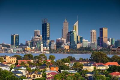 Perth. Cityscape image of Perth skyline, Australia during during ...