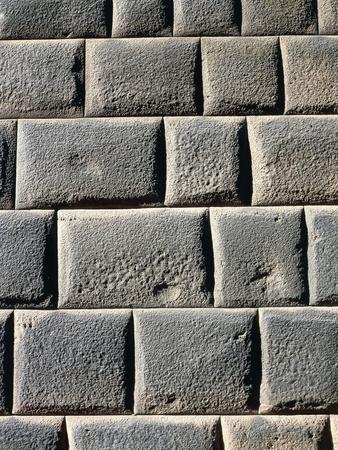 'Peru, Cuzco, Detail of Wall of Acllahuasi or Convent of Virgins of Sun ...