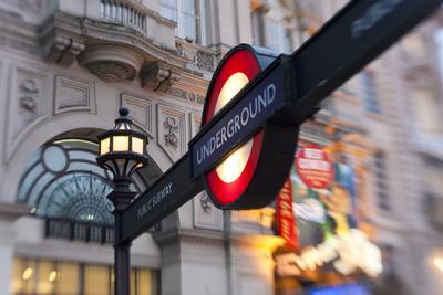 'Underground Sign, Piccadilly Circus, London, UK' Photographic Print ...