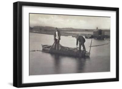 Taking up the Eel Net, C.1886 (Photo) Framed Giclee Print - Peter ...