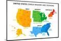 'Map of United States Split into Census Regions and Divisions ...
