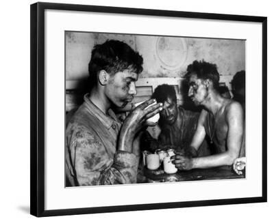 Pfc. Faris M. Tuohy, Holding Coffee Cup &, Along with His Fellow ...