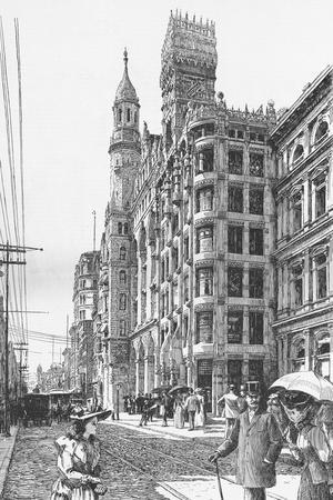 Philadelphia Street Scene of 1892 Giclee Print | Art.com