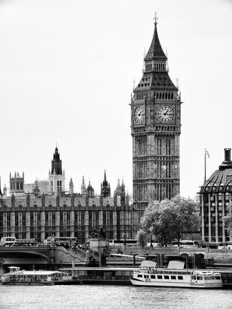 'The Houses of Parliament and Big Ben - Hungerford Bridge and River ...