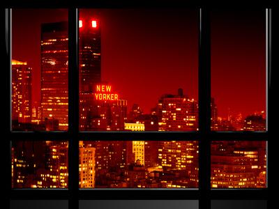'Window View, Special Series, the New Yorker at Red Night, Midtown ...