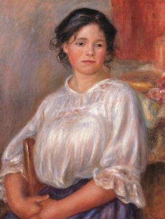 'Seated Young Woman (Helene Bellon)' Giclee Print - Pierre-Auguste ...