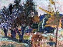 'Garden with Red Tree' Premium Giclee Print - Pierre Bonnard | Art.com