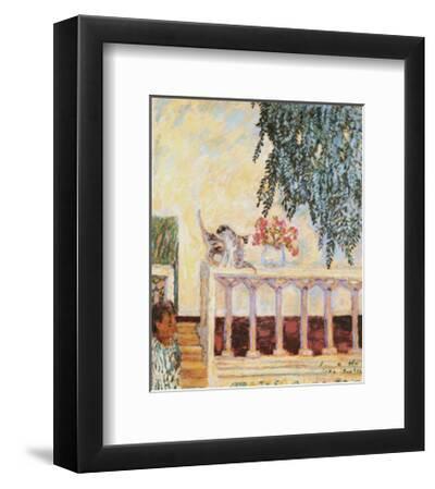 'Cats on the Railing' Framed Premium Giclee Print - Pierre Bonnard ...