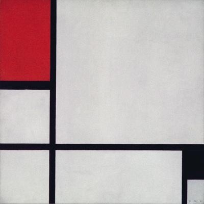 Composition No.1, with Red and Black, 1929 Giclee Print - Piet Mondrian ...