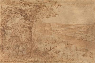 'Landscape with Pilgrims (Pen & Brown Ink on Paper)' Giclee Print ...