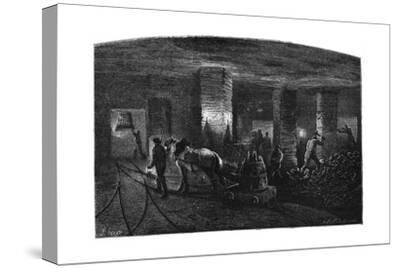 Pit Ponies, 1869 Stretched Canvas Print | Art.com