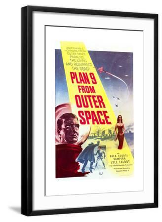 Plan 9 from Outer Space - Movie Poster Reproduction Framed Art Print ...
