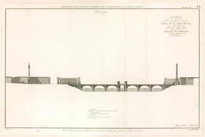 Plan for London Bridge Capable of Letting Ships Through Giclee Print ...