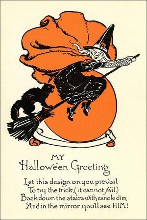 Poem, Witch on Broom Art Print | Art.com