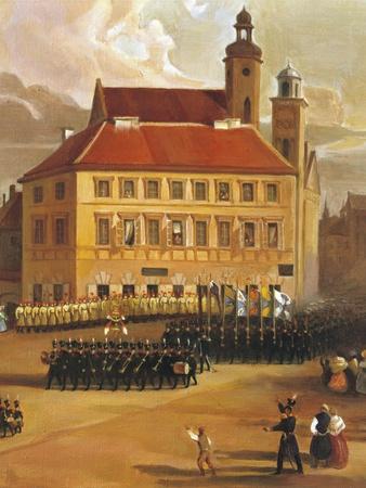 'Poland, Warsaw, Troops File Off Streets of Warsaw after Failure of ...