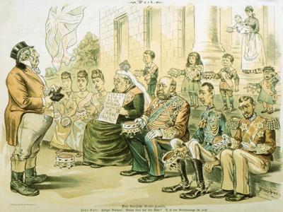 'Political Cartoon of Queen Victoria Panhandling' Giclee Print | Art.com