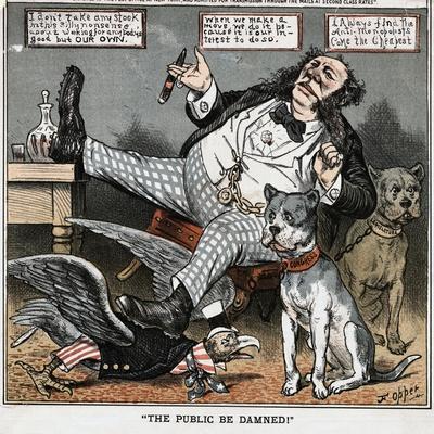 Political Cartoon Targeting Vanderbilt Giclee Print | Art.com
