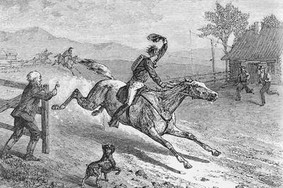 'Pony Express Mail Carrier' Giclee Print | Art.com