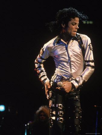 'Pop Entertainer Michael Jackson Singing and Dancing at Event' Premium ...