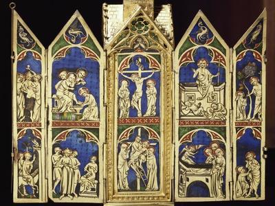 'Portable Tabernacle with Stories from Passion, Silver-Gilt and Enamel ...