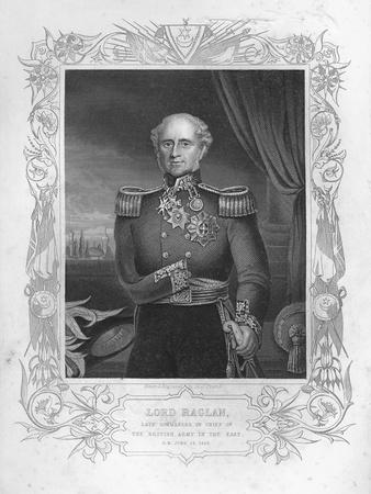 'Portrait Engraving of Lord Raglan' Giclee Print | Art.com