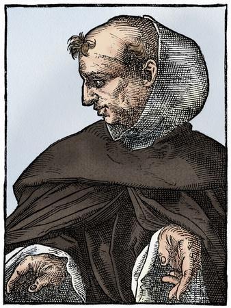 Portrait of Albert the Great (Albert Magnus 1206-1280), Dominican ...