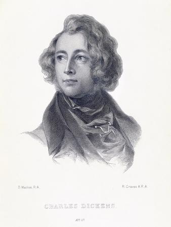 Portrait of Charles Dickens Giclee Print | Art.com