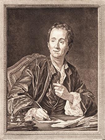 'Portrait of Denis Diderot' Giclee Print | Art.com
