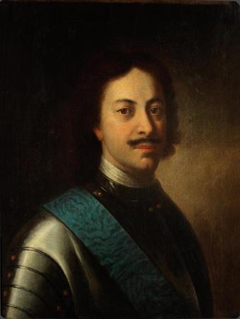 Portrait of Emperor Peter I the Great (1672-1725), First third of 18th ...